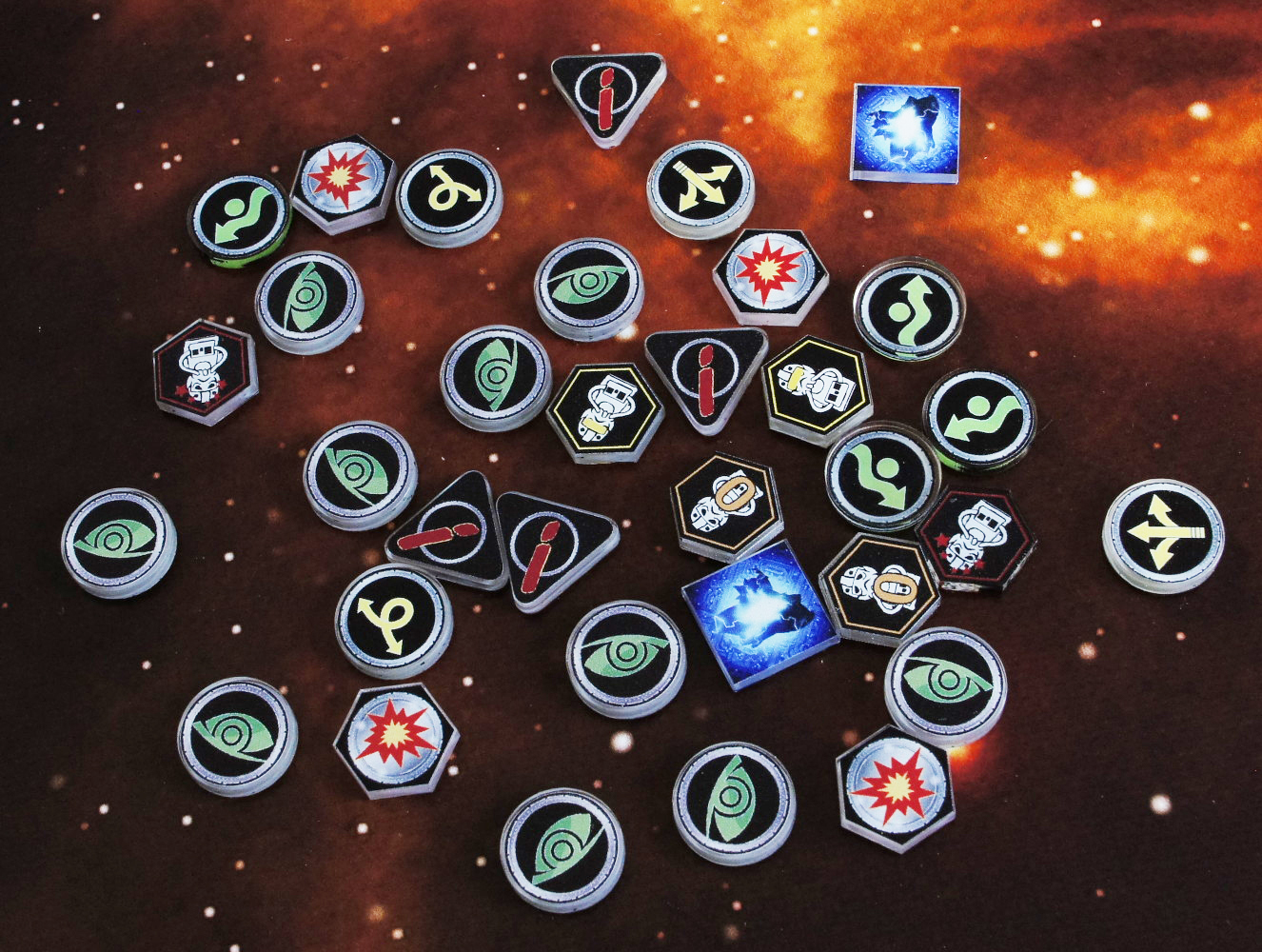 BLACKBOX SEVEN | XWing 1 Token Set Basic Large (38 teilig)